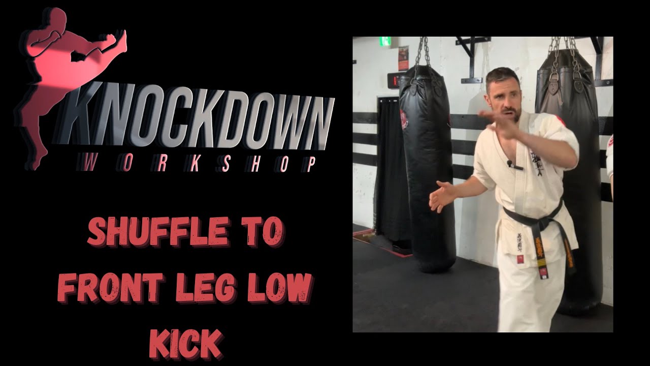 Shuffle to front leg low kick - YouTube