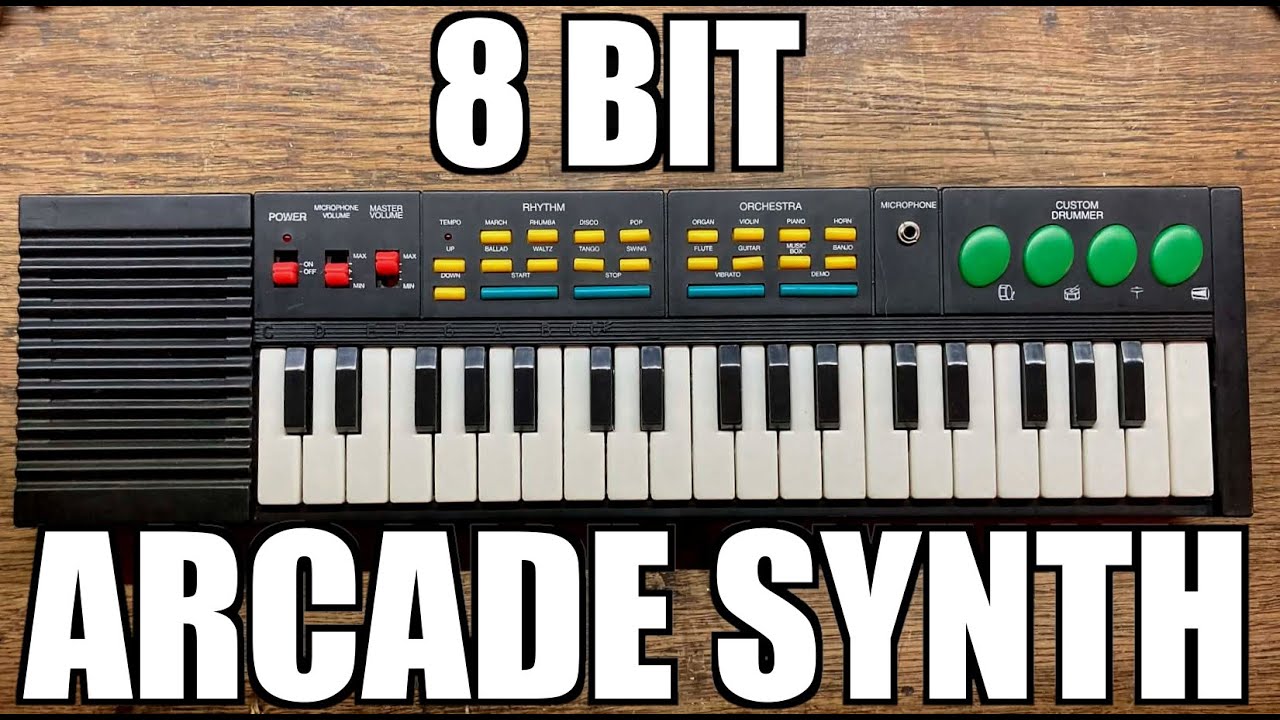 The best keyboard for playing arcade, 8 bit dungeon synth - YouTube