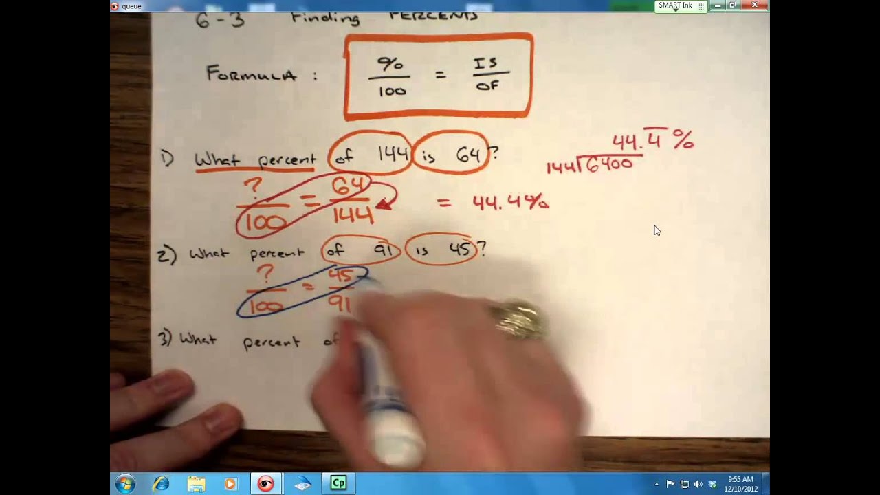 Lesson 6-3 Finding Percents - YouTube