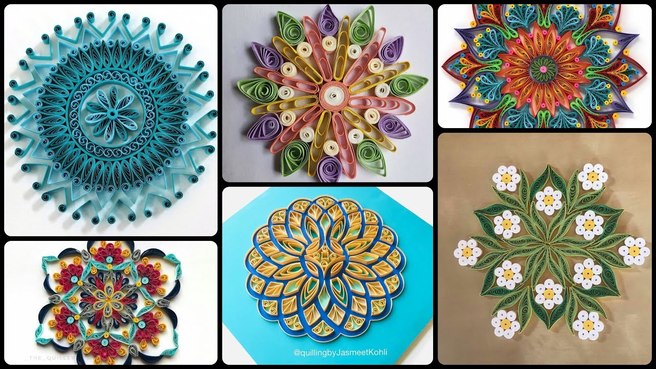 Top 10 Quilling Mandala Designs For Home Decoration / Etsy - YouTube