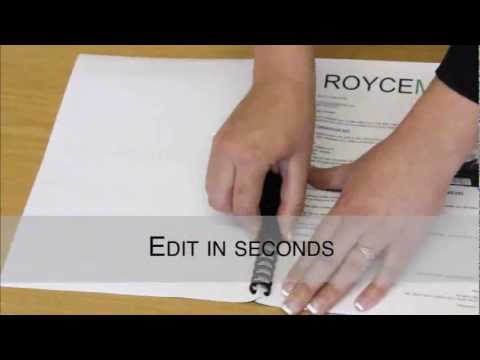 How To Bind Documents Without A Binding Machine - Royce Martin - YouTube