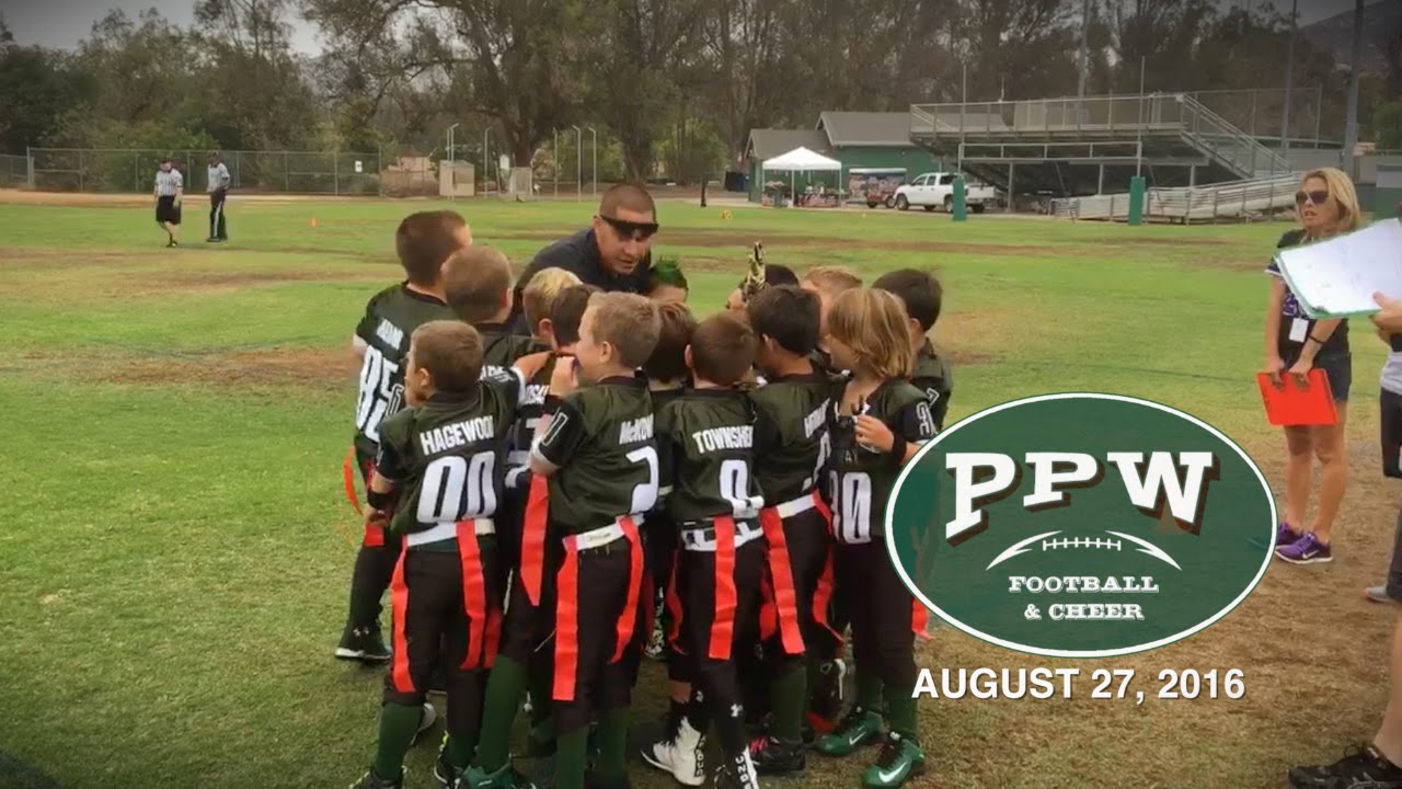Poway Titans - Flag Football (8/27/16 Highlight) - YouTube