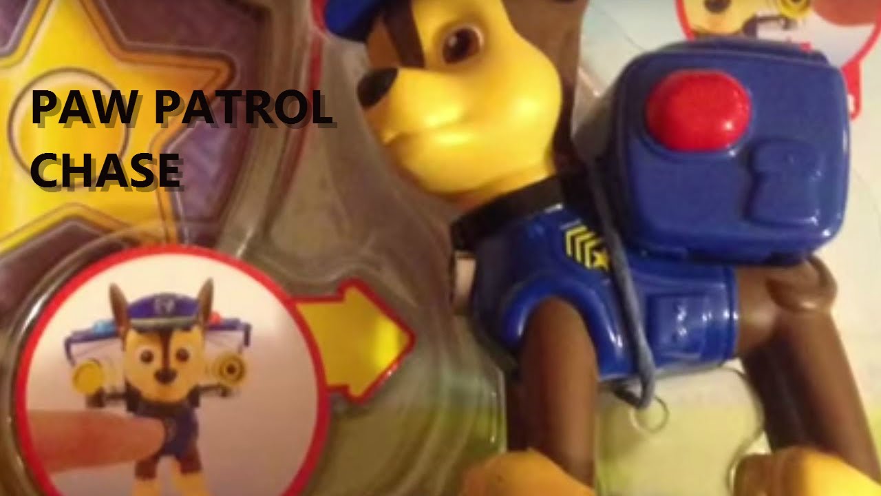 Paw Patrol Chase Action Pack Pup & Badge - YouTube