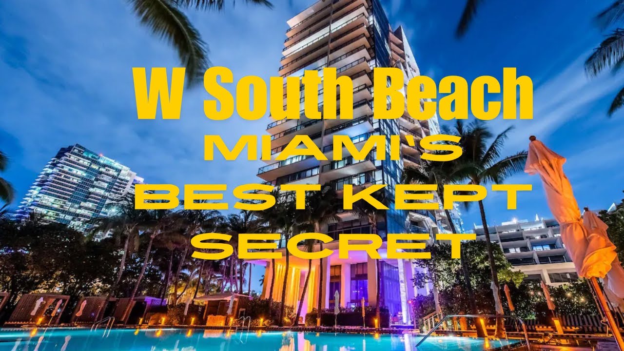 You Must check out the W Hotel @ South Beach Miami || Room Tour - YouTube