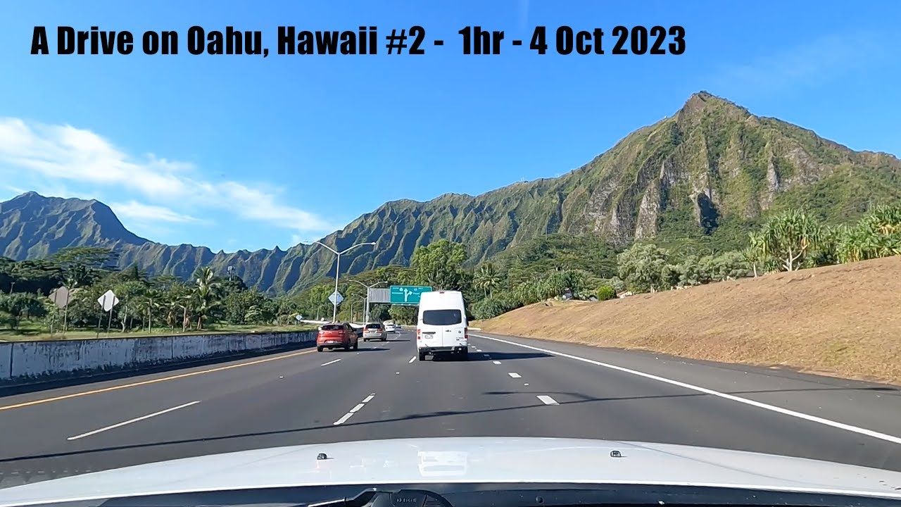 A Drive on Oahu, Hawaii #-2 - 1hr - 4 Oct 2023 - YouTube