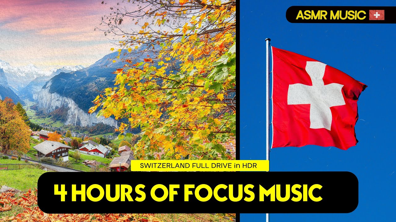 4 HOURS SCENIC DRIVE IN SWITZERLAND 🧿 4K60fps HDR - YouTube