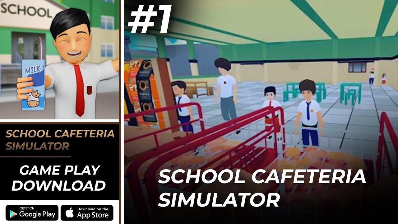 School Cafeteria Simulator Gameplay & Download (Android, iOS) - YouTube