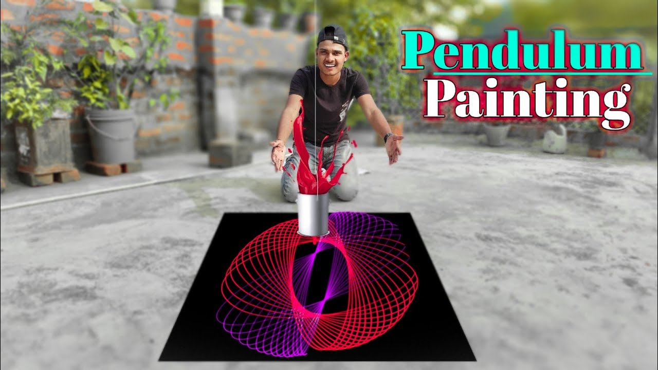 "How to Make a Simple Pendulum Painting That Will Amaze Everyone!" 😳 ...