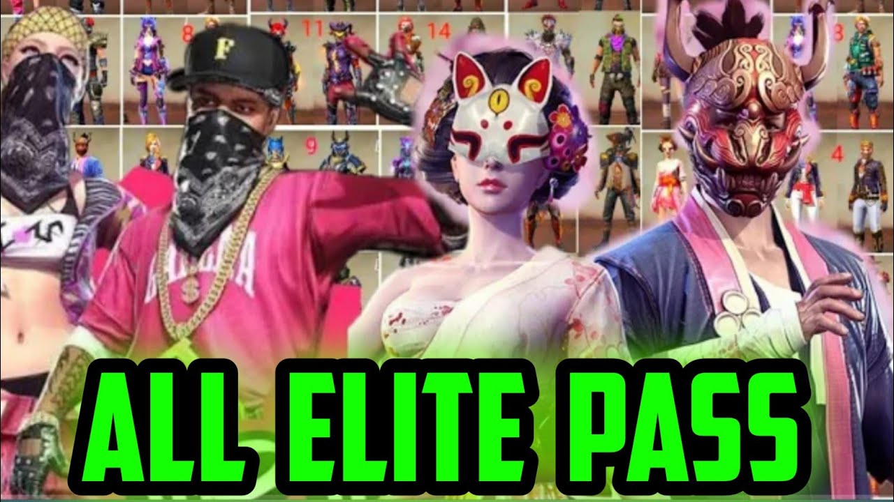 Free Fire All Elite Pass | Session 1 to 23 | Free Fire Revolution 2020 ...