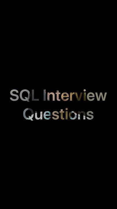 SQL Interview questions that frequently asked #sql #dataanalytics #datascience - YouTube