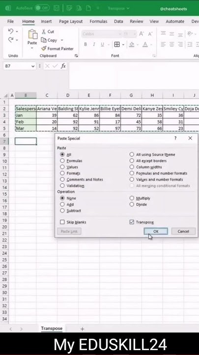 data Formatting | Excel tips | Excel short #excel #tipsandtricks #exceltips #my_eduskill24 - YouTube