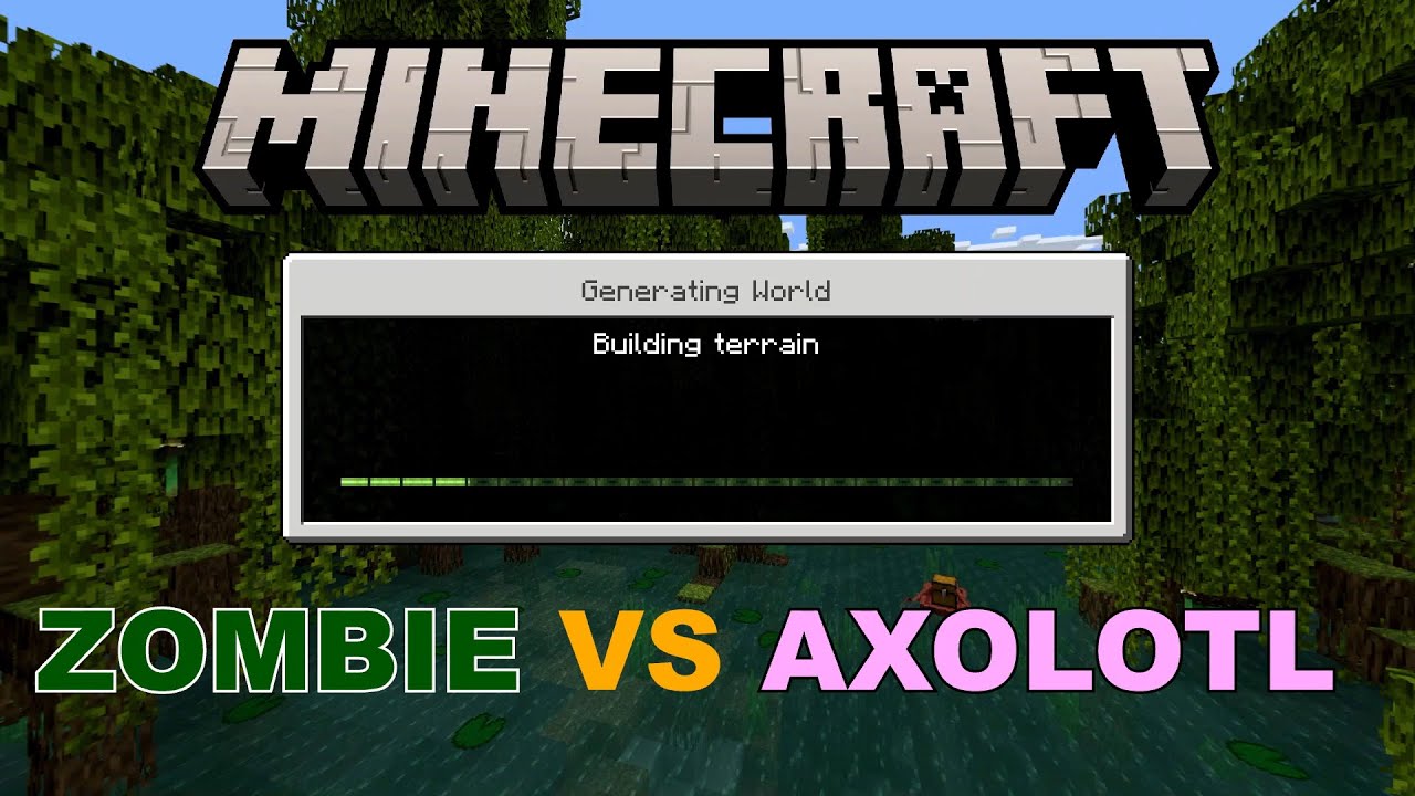 Minecraft Let's Play Episode 1 | Zombie vs Axolotl - YouTube