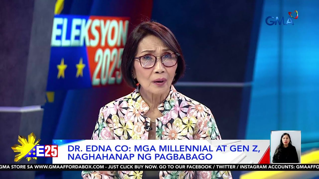 Dr. Edna Co - Mga Millenial at Gen Z, naghahanap ng pagbabago ...