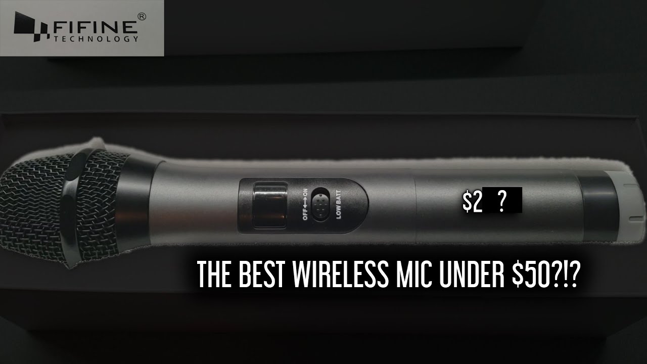 BEST WIRELESS MIC FOR $30! | Fifine Technology K025 Wireless Mic Review ...