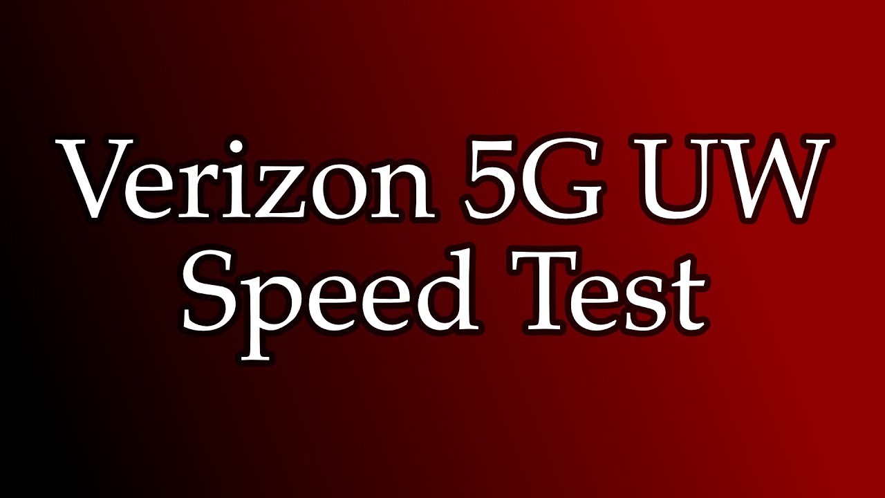 Verizon 5G Ultra Wideband Speed Test - YouTube
