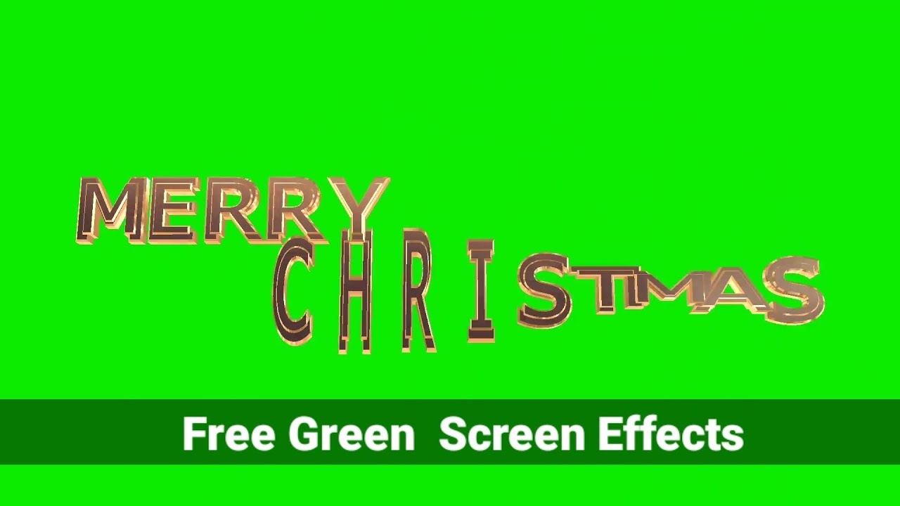 Free Merry Christmas 3d Animated Green Screen VFX Effects for Status 🌲 ...