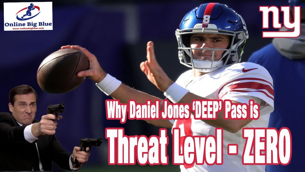 Why New York Giants Daniel Jones 'DEEP' Ball passing is a joke & Deep ...