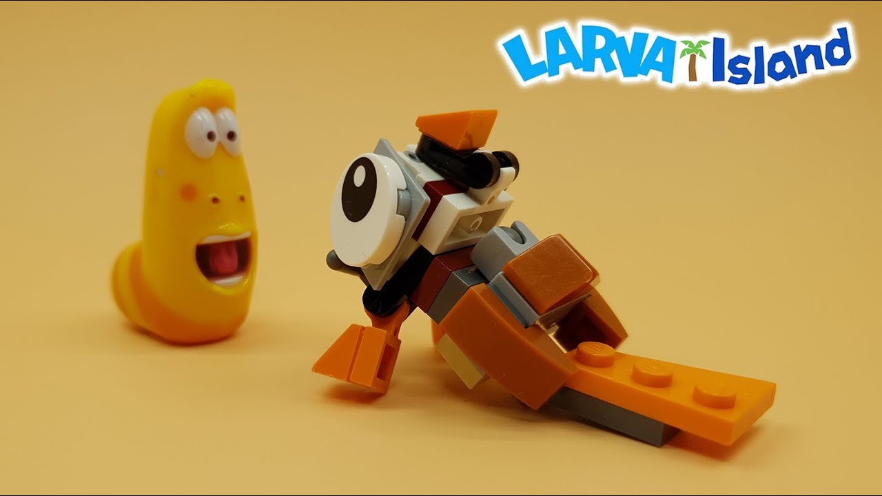 라바 아일랜드 '머드' 만들기_레고 창작/ How to build LARVA Island with Lego[MOC] - YouTube