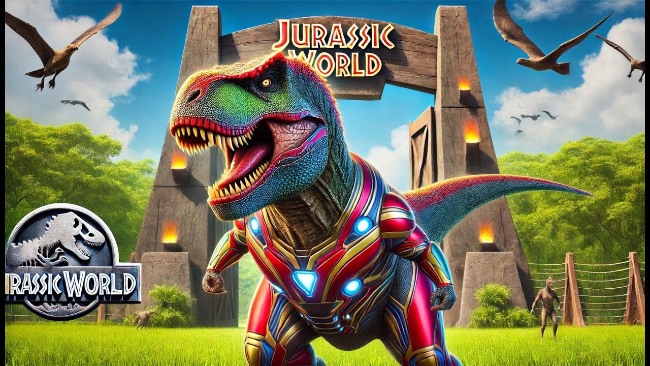 Amazing Jurassic World Collection: Giant T-REX,Indominus Rex ...