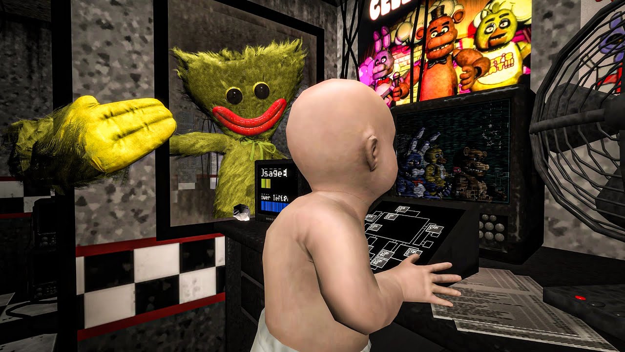 My Baby Bought a Huggy Wuggy FNAF Animatronic in Garry's Mod! - YouTube