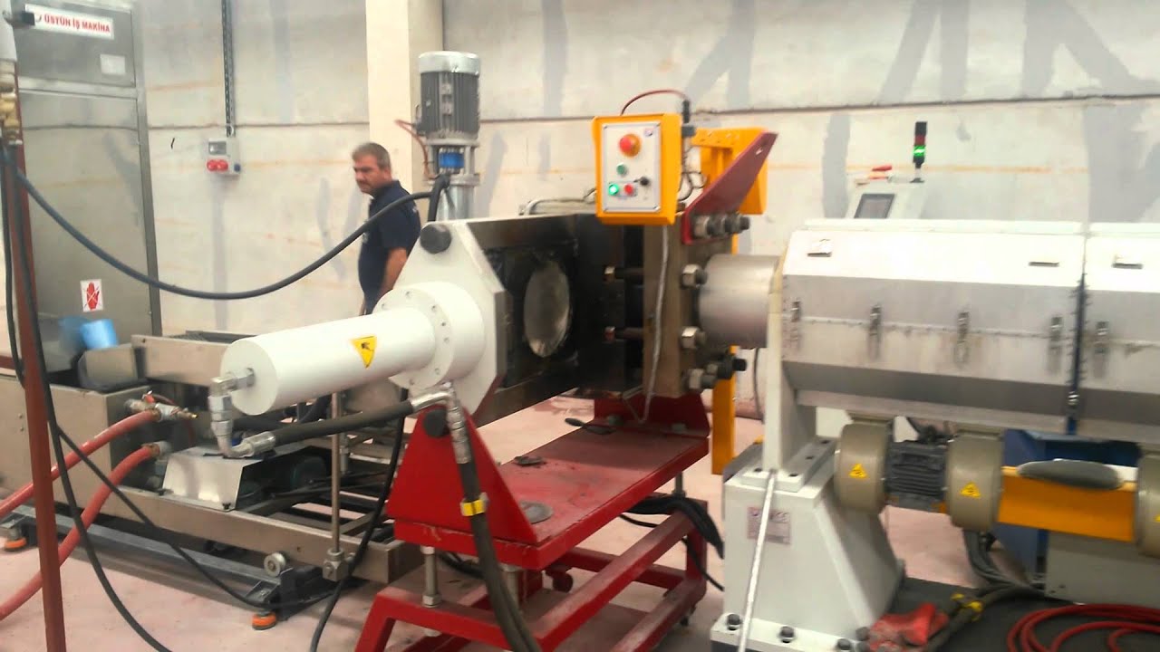 ÇİFT FİLTRELİ EXTRUDER - DOUBLE PLATE SCREEN CHANGER EXTRUDER - YouTube