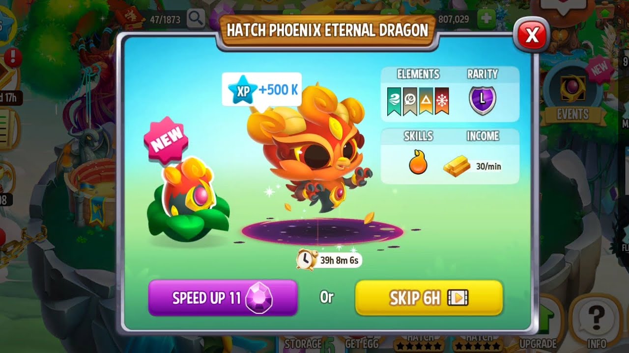 #13. Dragon city - Day 13 - Hatch the new legendary Phoenix Eternal ...