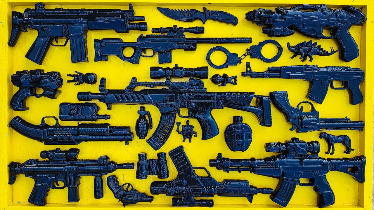 Membersihkan Nerf Guns, Nerf Shotgun, Sniper Rifle, Ak47, pistol ...