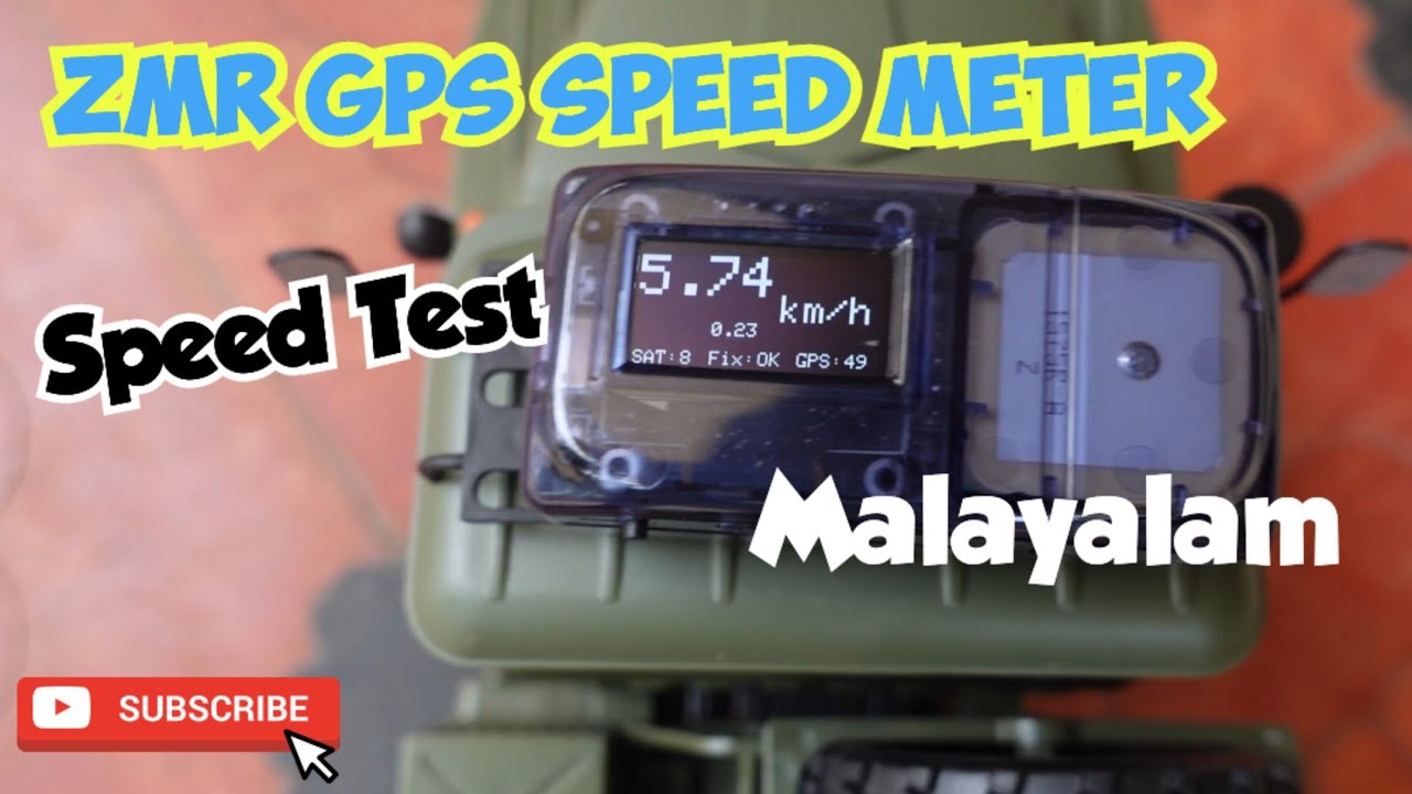 ZMR Gps speed meter - Speed test Malayalam - YouTube