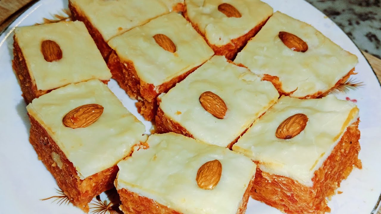 Gajar ki Barfi Recipe/Carrot Barfi super delicious & healthy recipe by ...