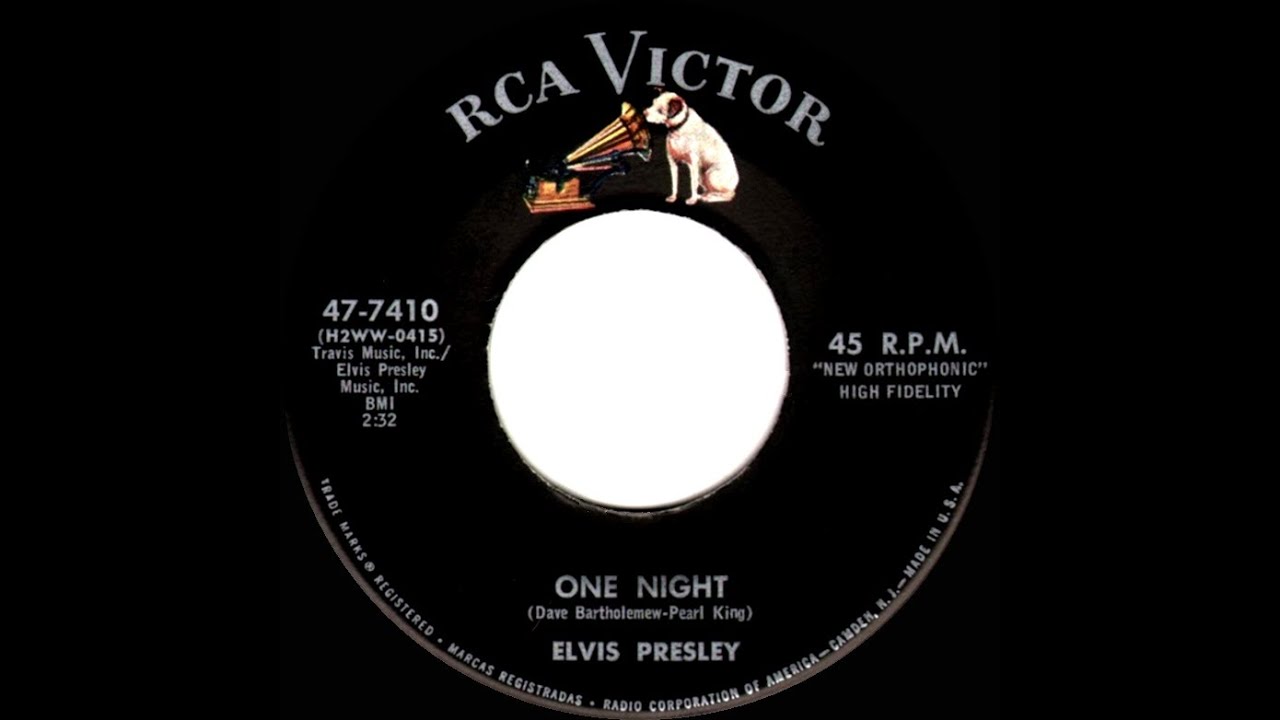 1958 HITS ARCHIVE: One Night - Elvis Presley - YouTube