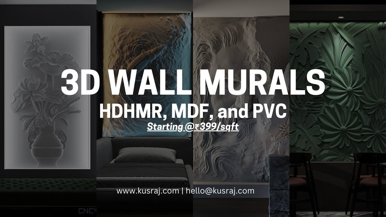 HDHMR & MDF 3D Wall Murals | 3D Wall Highlighter | Modern Interior ...