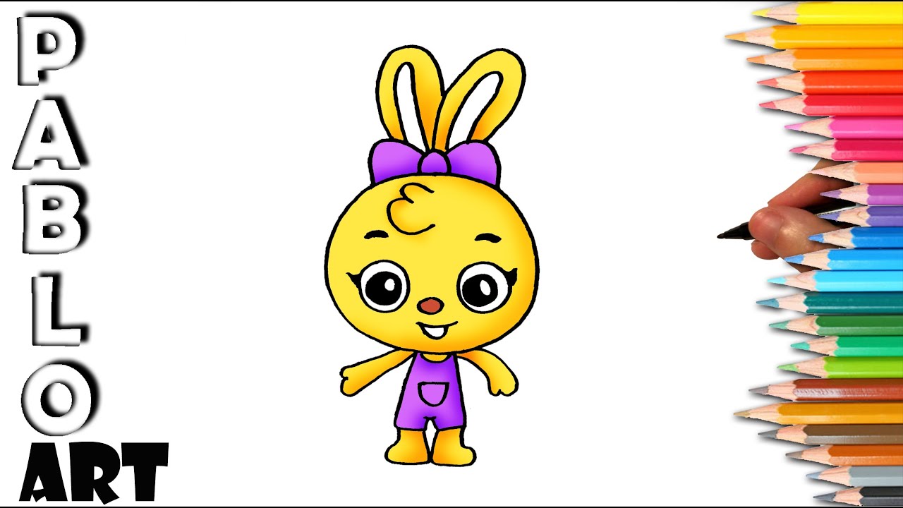 How to draw Mimi from Junior On The Job | step by step - YouTube