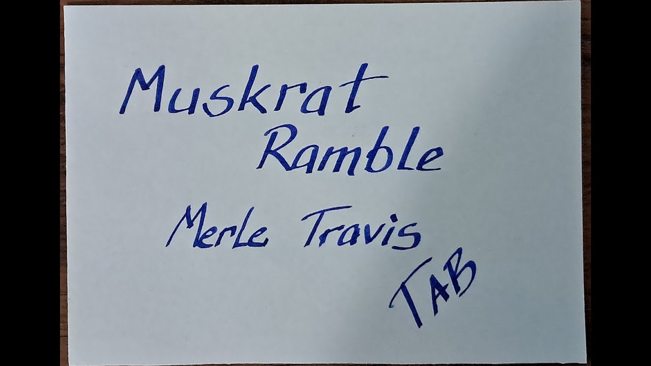 (Merle Travis) Muskrat Ramble | TAB Lesson - YouTube