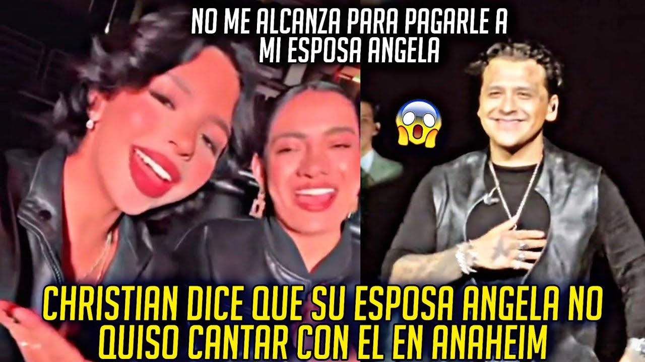 POR QUE ANGELA NO QUISO CANTAR CON SU ESPOSO CHRISTIAN AYER EN ANAHEIM ...