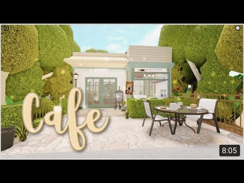 Café build in bloxburg/ 5k - YouTube