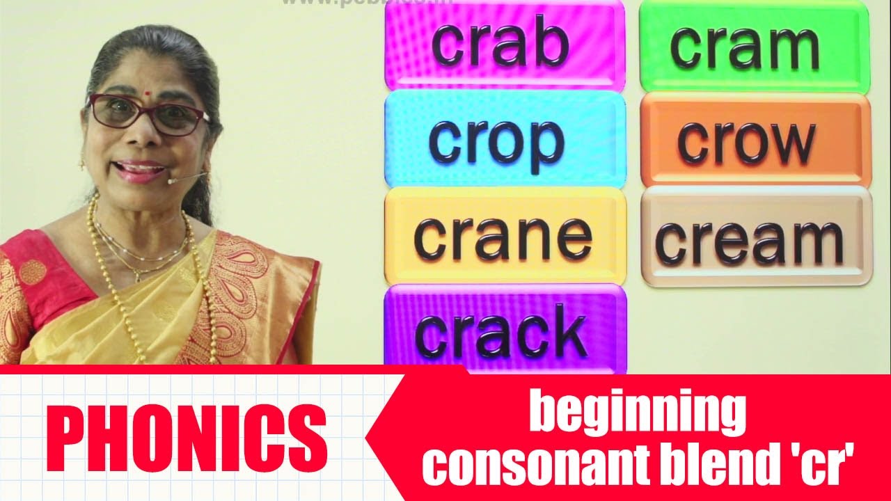 Consonant Blends | beginning consonant blend 'cr' | Phonics| Basic ...