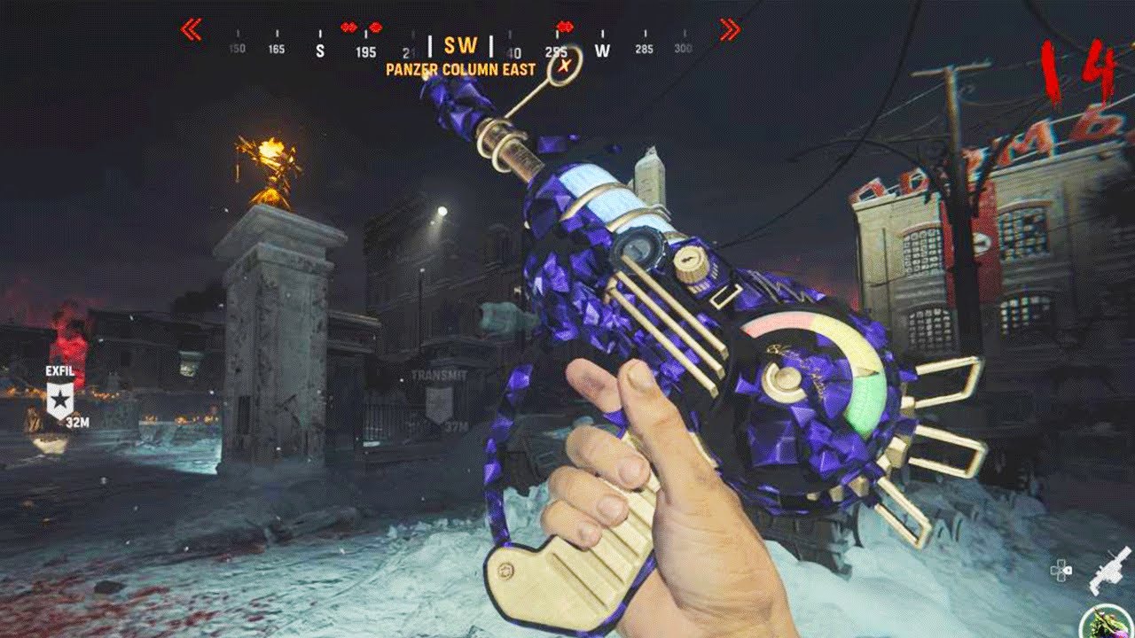 Fully Upgraded Ray Gun in Vanguard Zombies - YouTube