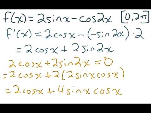 Extrema Example 2 - YouTube