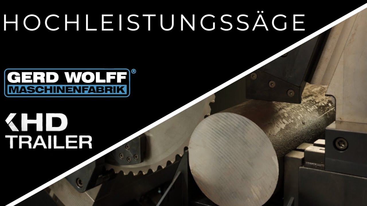 GERD WOLFF - Hochleistungssäge (Vollautomatisch+ Materialzufuhr) - YouTube