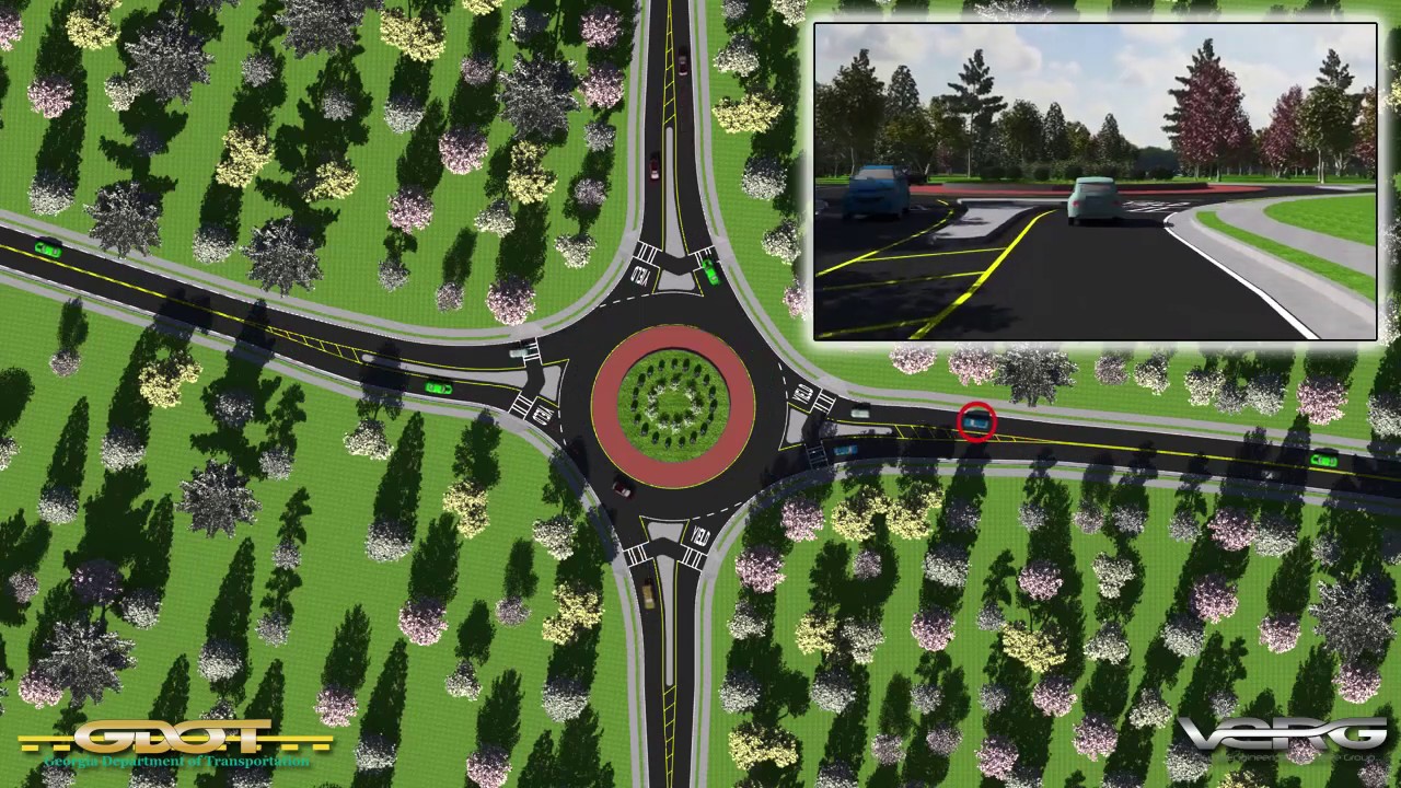 Generic Single Lane Roundabout - YouTube