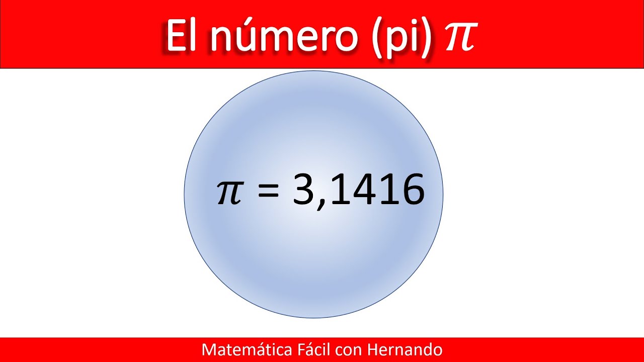 El super importante numero 𝜋 (pi) . - YouTube