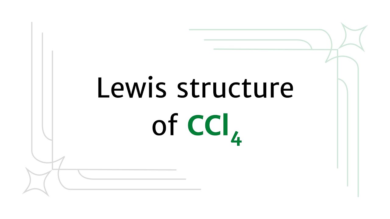 Lewis structure of CCl4 - YouTube