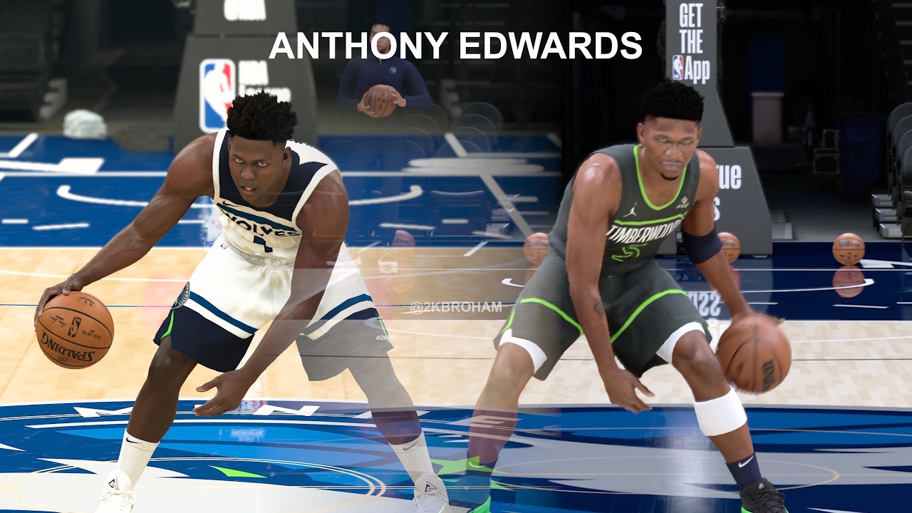 Anthony Edwards In Every NBA 2K - Unedited Clips From NBA 2K21 - NBA ...