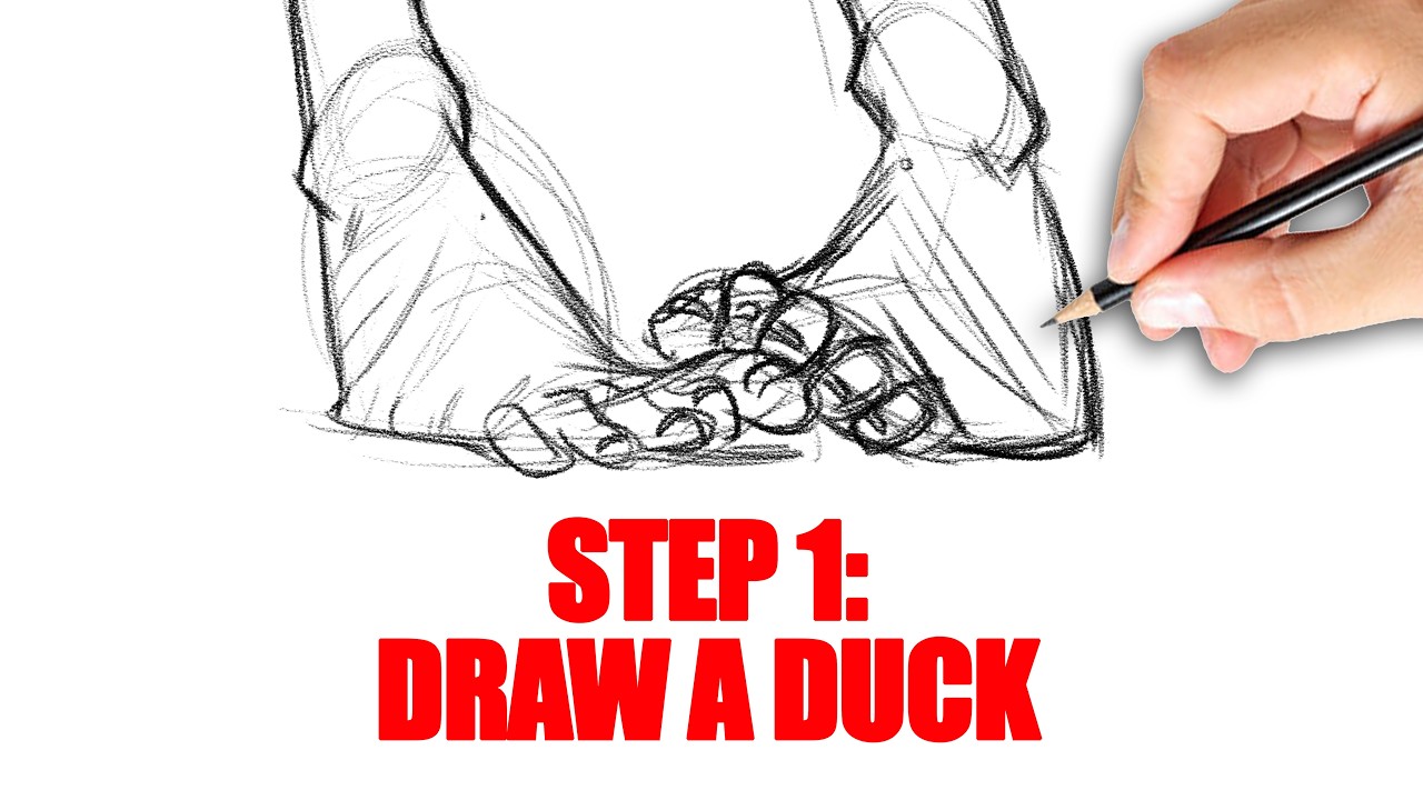 A drawing of a duck taught me HOW TO DRAW FEET - YouTube