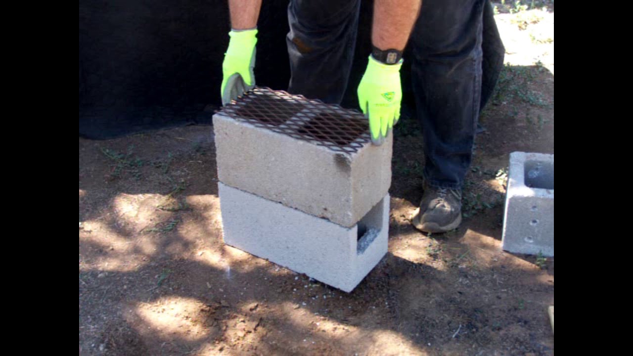 How To Build A 2 Cinder Block Rocket Stove - Part 3 - YouTube