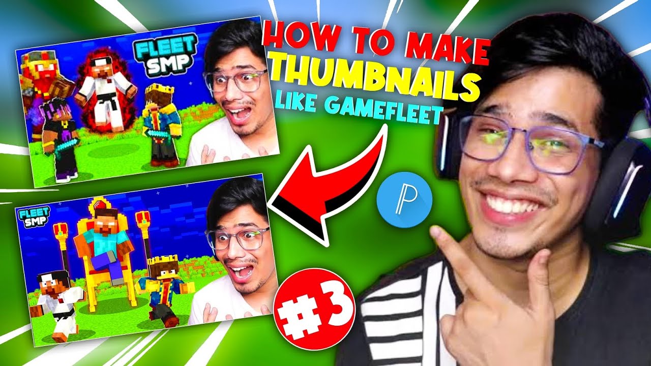 How To Make Minecraft Thumbnails Like GamerFleet | How To Make ...