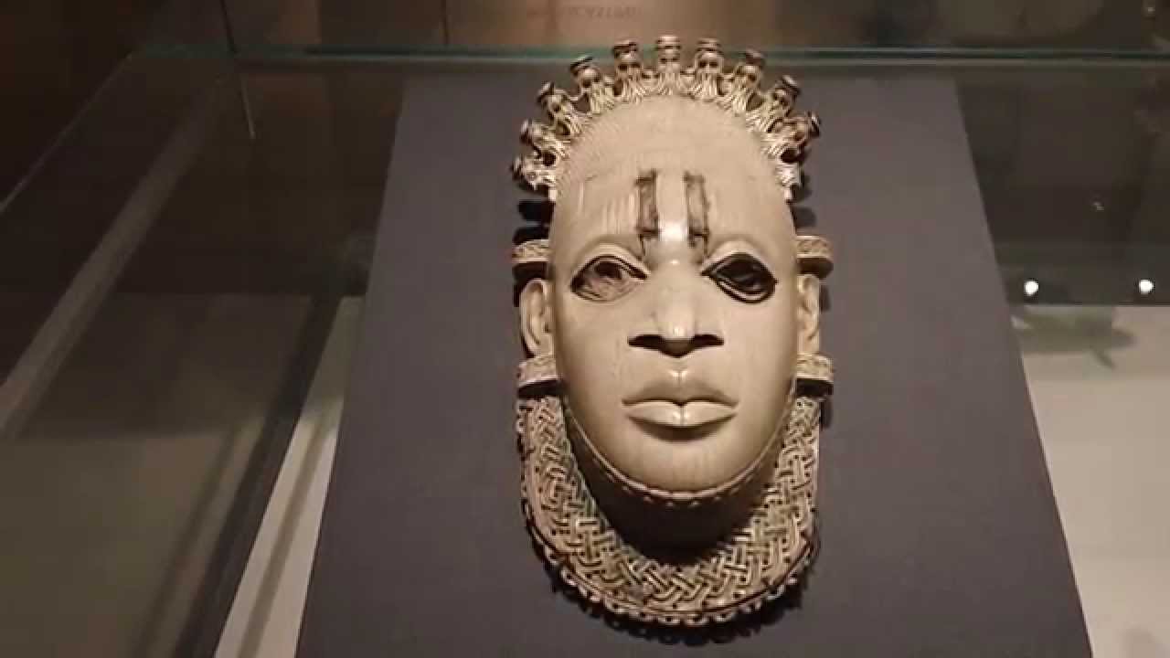 Ivory mask 16th century Benin British Museum London - YouTube