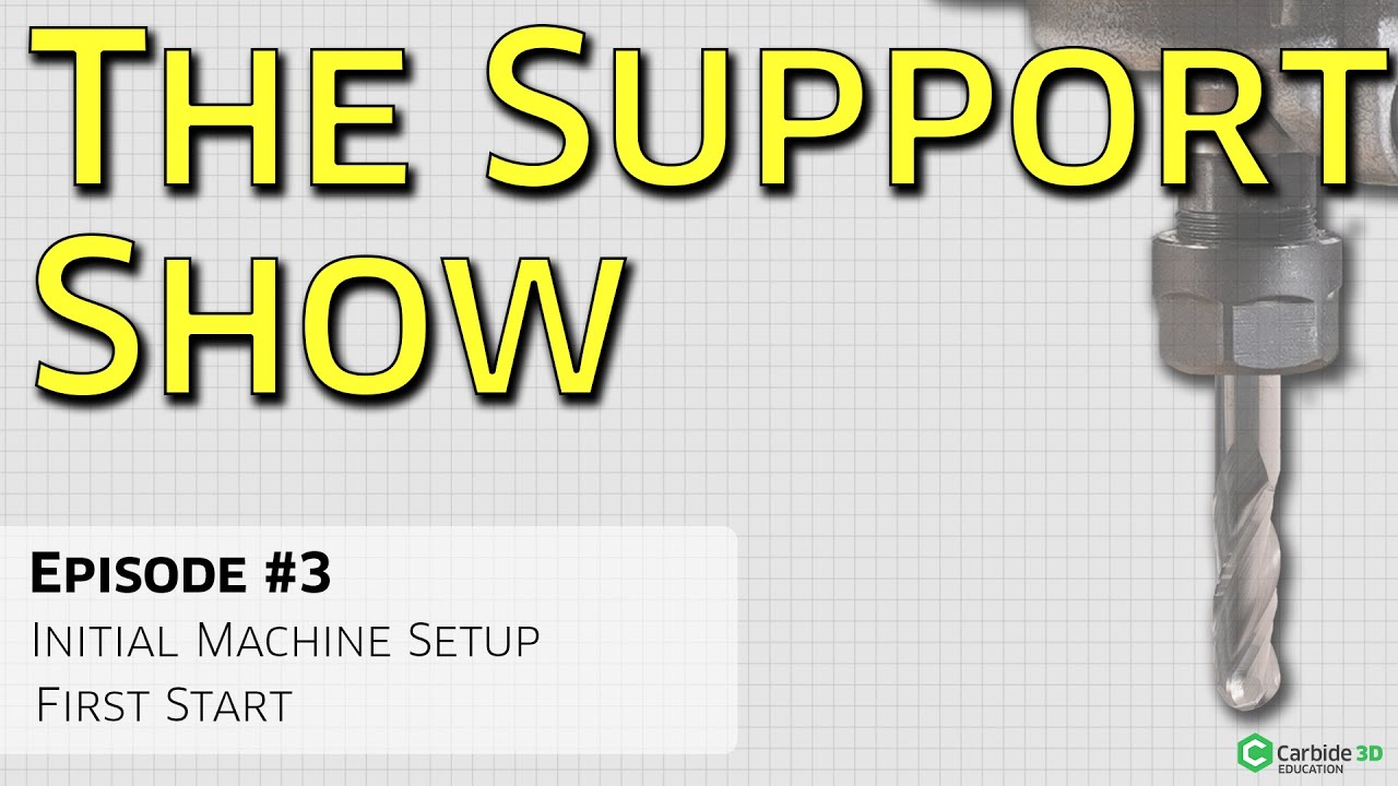 The Support Show Ep. #3 - Initial Machine Setup + First Start - YouTube