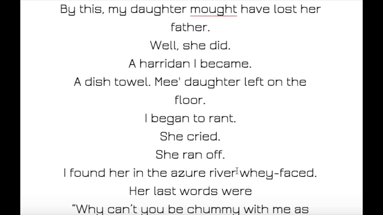 Doggerel Poetry Episode Un (Assay Un--Lethargic Commentary) - YouTube