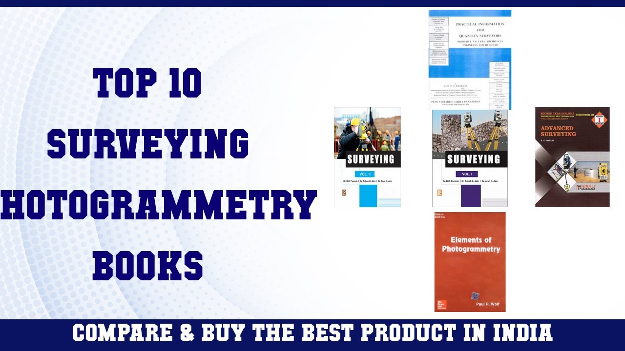 Top 10 Surveying & Photogrammetry Books to buy in India 2021 | Price ...